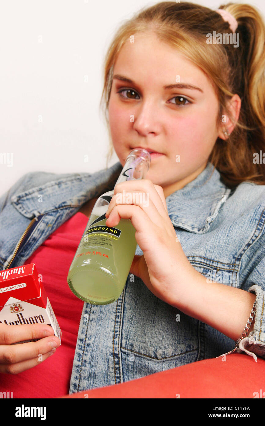 Alcopops girl hi-res stock photography and images - Alamy