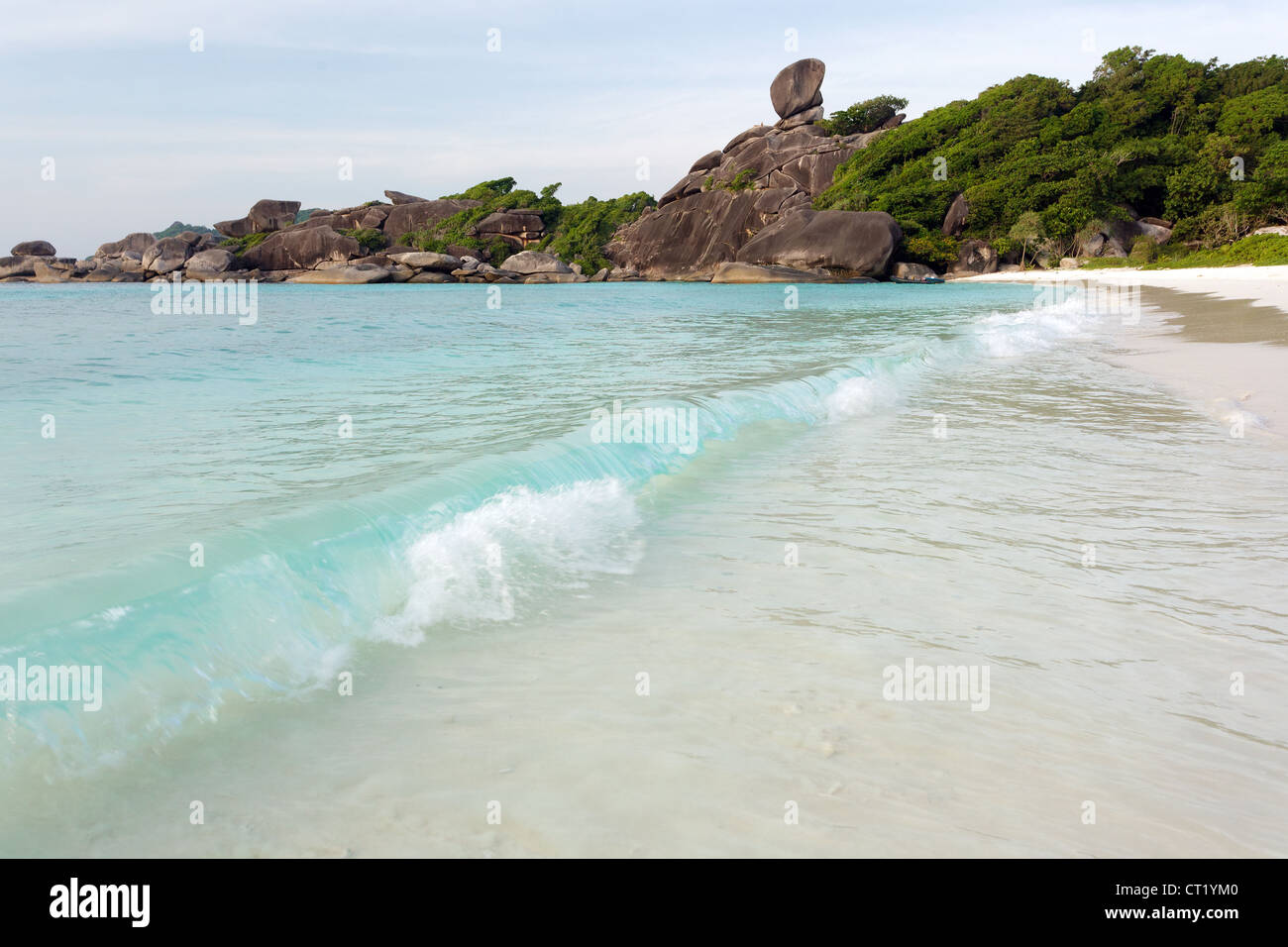 ko similan rocky tropical beach at sunset, Thailand Stock Photo - Alamy