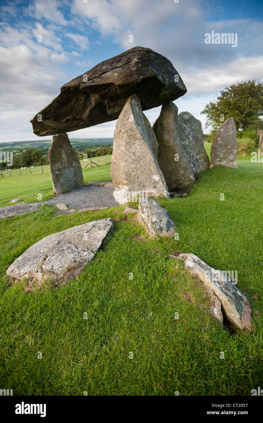 Pentre Ifan neolithic burial chamber, Pembrokeshire Wales UK Stock ...