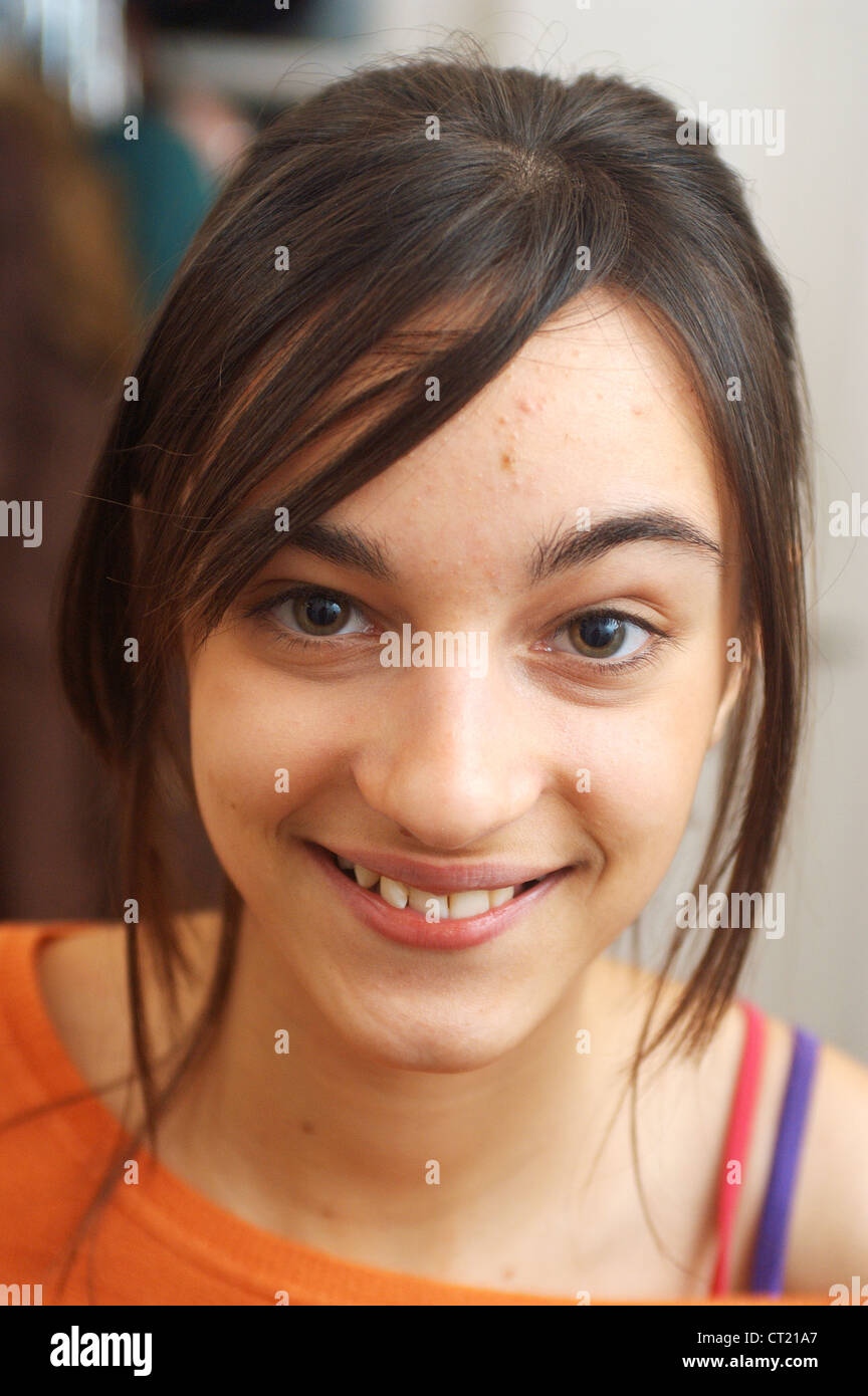PORTRAIT OF ADOLESCENT GIRL Stock Photo - Alamy