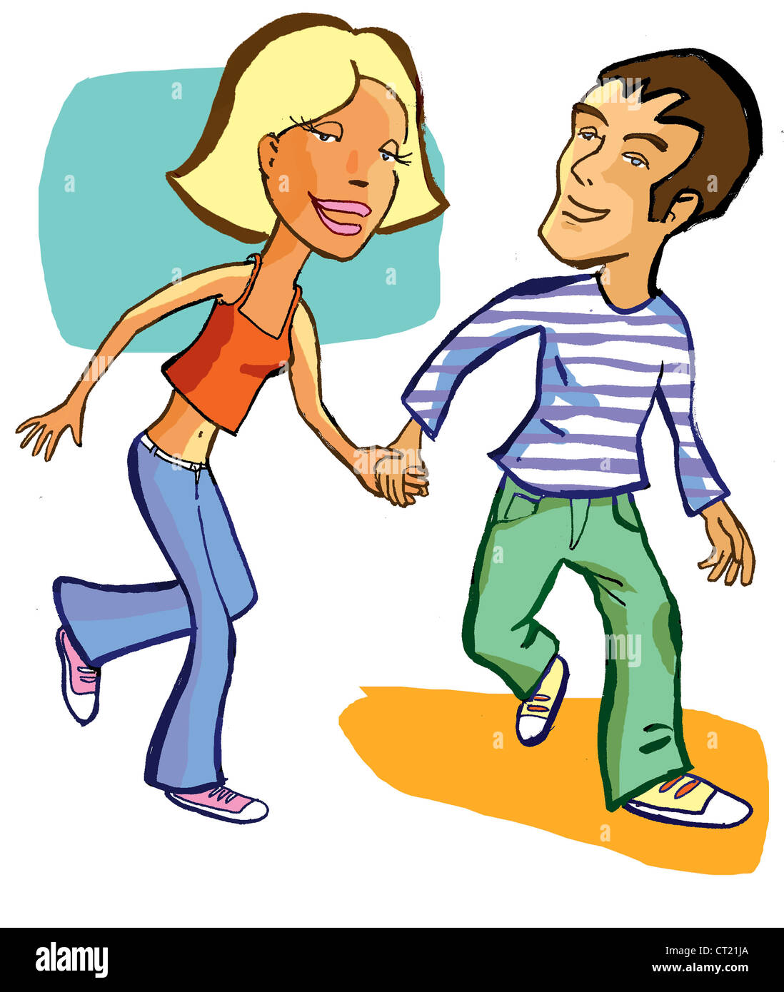 Love couples drawing hi-res stock photography and images - Alamy