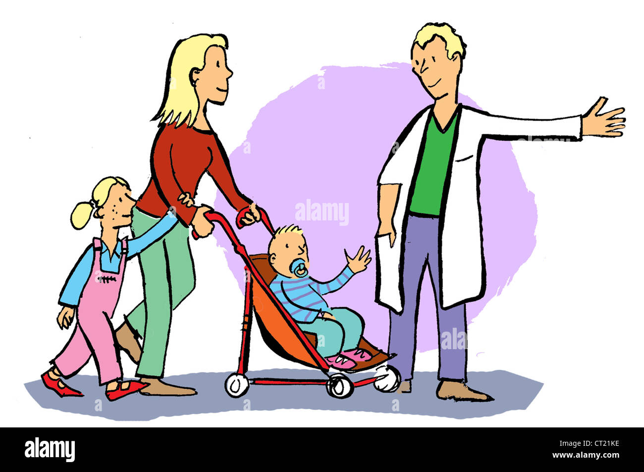 Child drawing doctor hi-res stock photography and images - Alamy