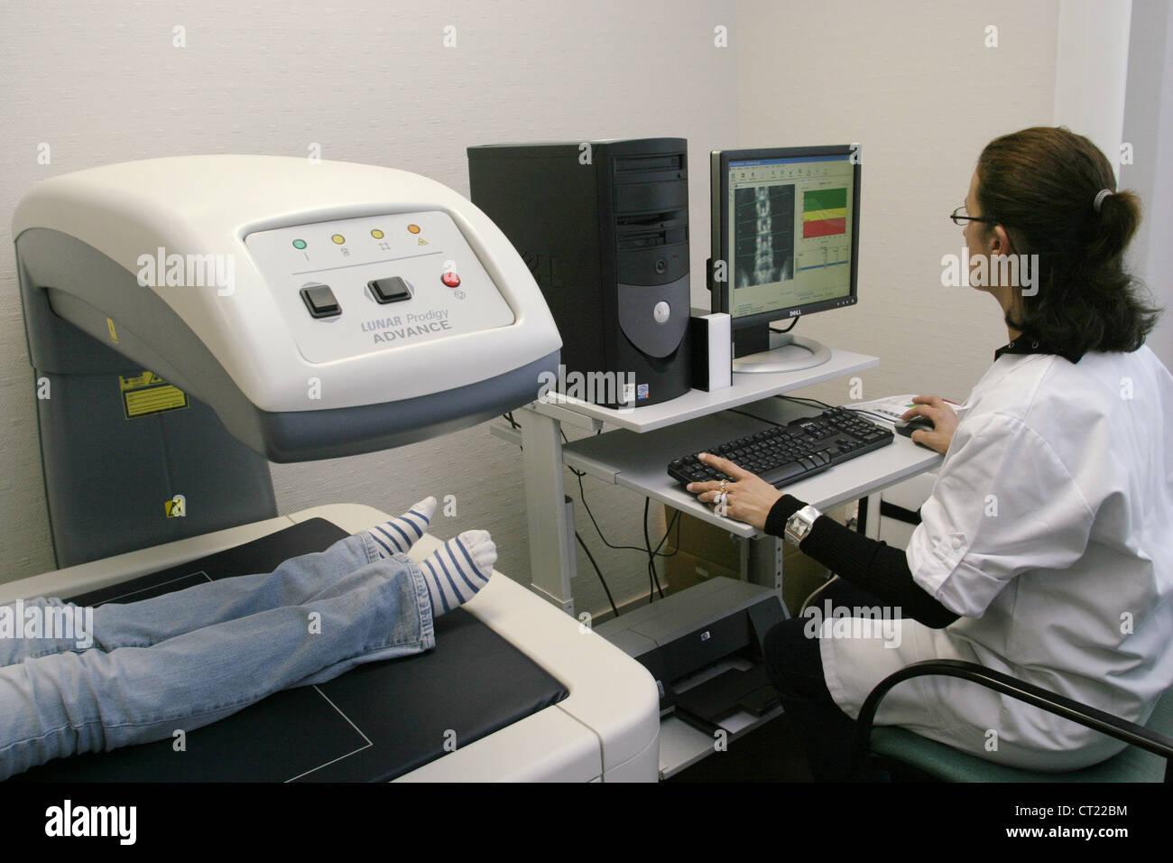 BONE DENSITOMETRY EXAMINATION Stock Photo - Alamy