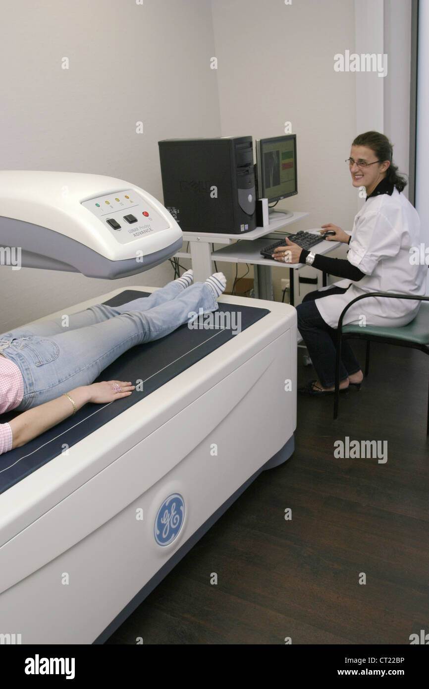 BONE DENSITOMETRY EXAMINATION Stock Photo - Alamy