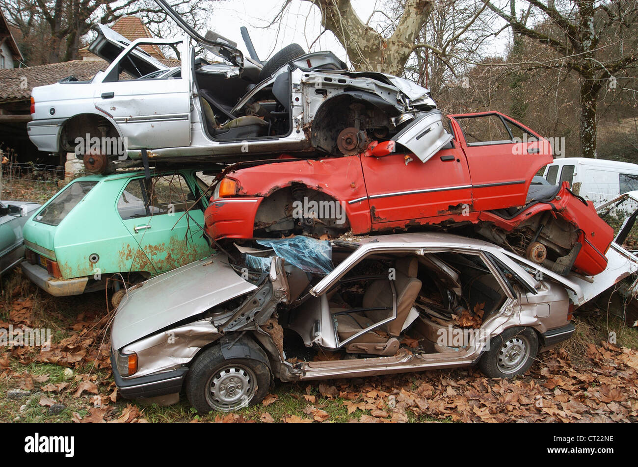 Wrecked car battery hi-res stock photography and images - Alamy