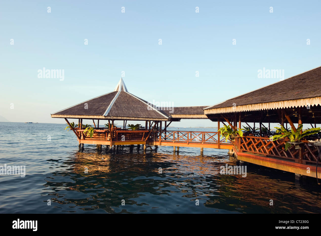 Semporna Ocean Tourism Centre, Semporna, Sabah, Borneo, Malaysia Stock ...