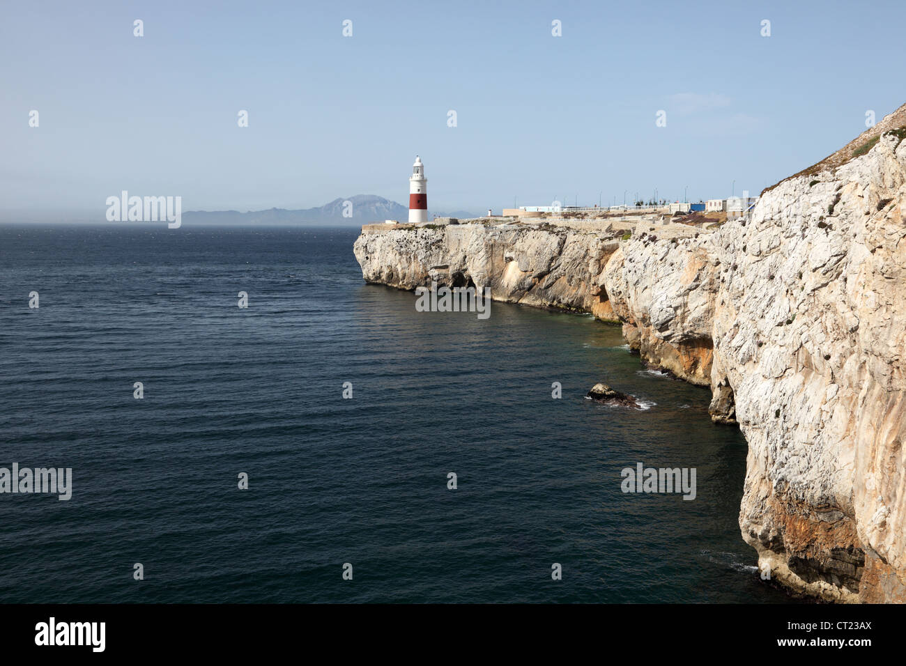 Lighthouse at the Europa Point, Gibraltar Stock Photo - Alamy
