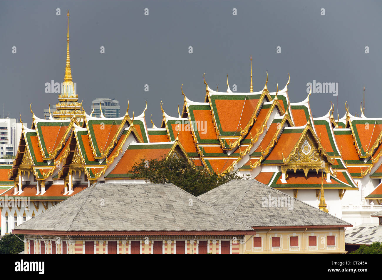 Bangkok luxurious royal palace roof, Thailand Stock Photo - Alamy