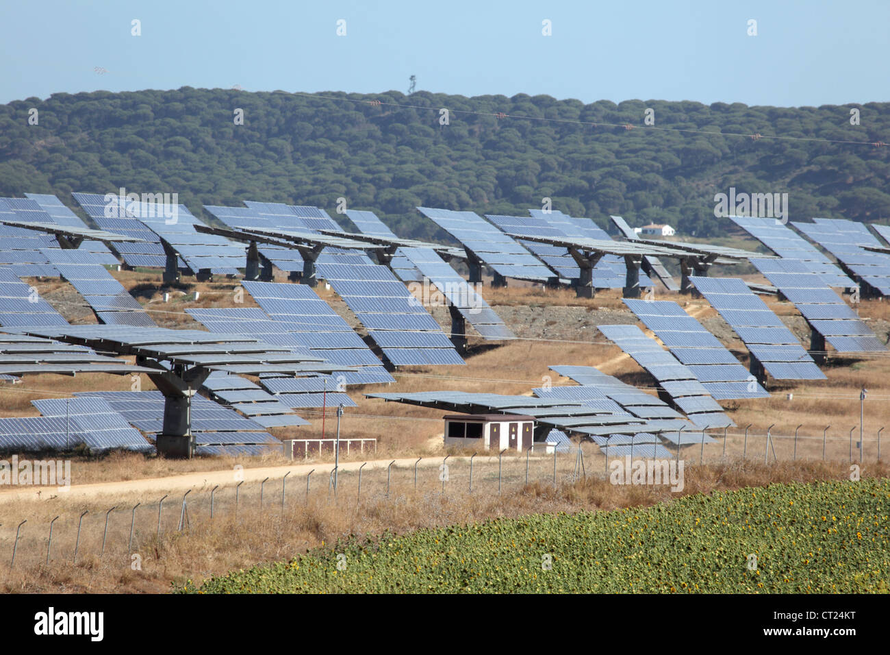 Photovoltaic panels of solar power station in Spain Stock Photo - Alamy