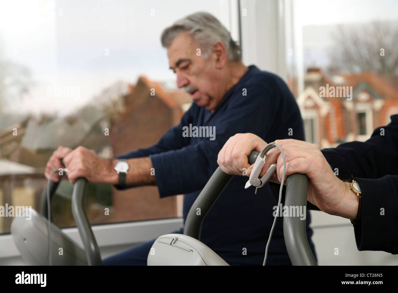 STRESS TEST, ELDERLY PERSON Stock Photo - Alamy
