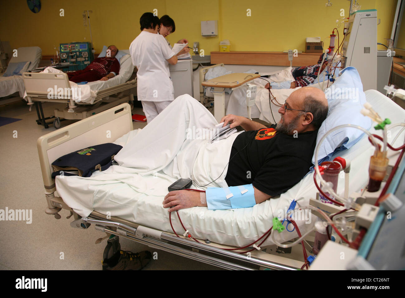 HEMODIALYSIS, ELDERLY PERSON Stock Photo - Alamy