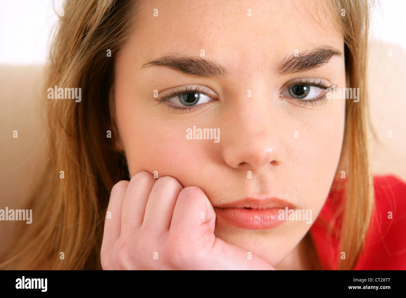 PORTRAIT OF ADOLESCENT GIRL Stock Photo - Alamy