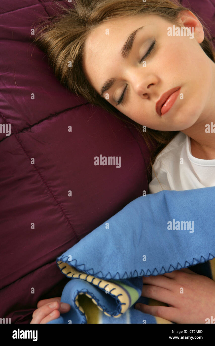 18 years old girl sleeping hi-res stock photography and images - Alamy