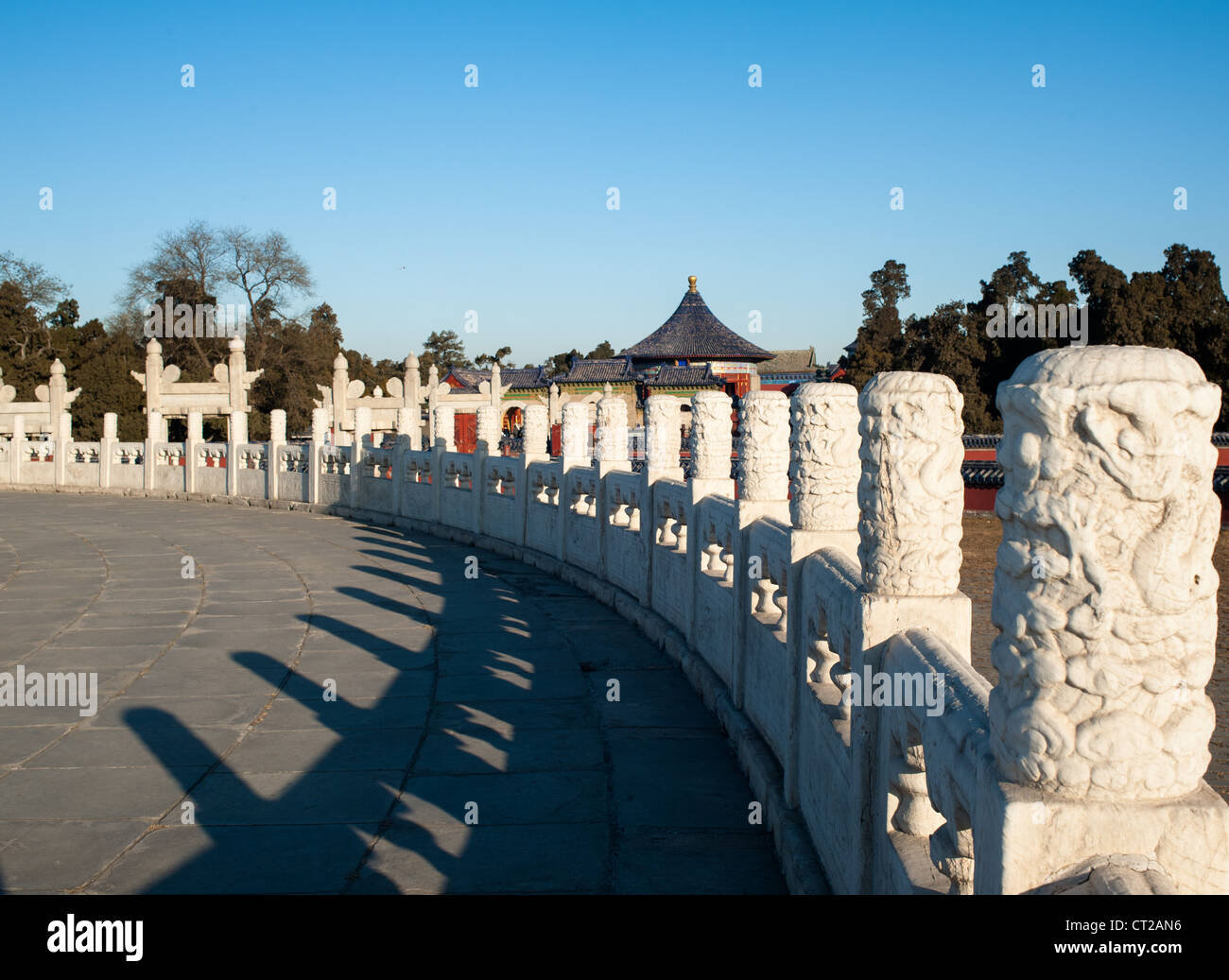 Stone fence in Temple of Heaven Stock Photo - Alamy