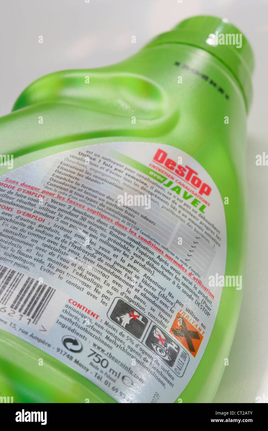 DANGEROUS CLEANING PRODUCT Stock Photo - Alamy