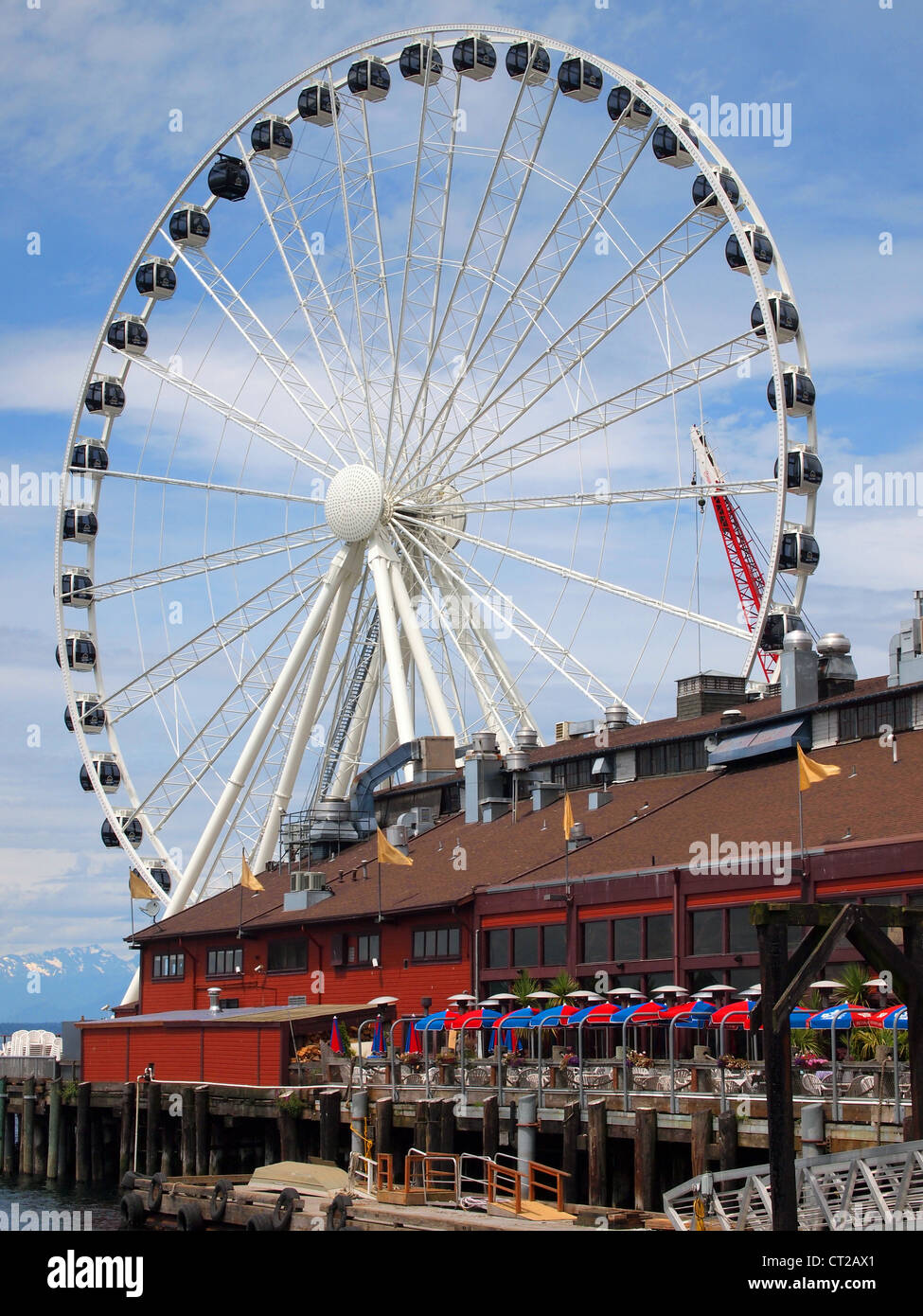 Great Ferris Wheel at Pier 57, Seattle, USA Stock Photo - Alamy