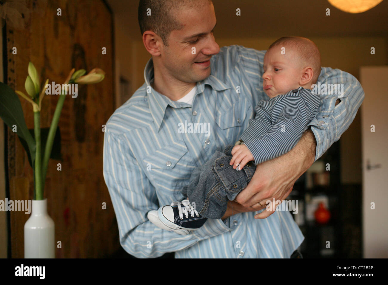 FATHER & INFANT Stock Photo - Alamy