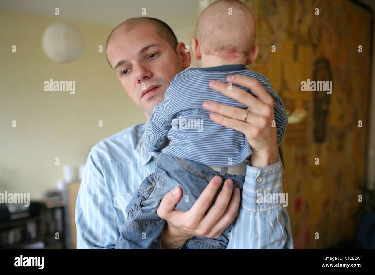FATHER & INFANT Stock Photo - Alamy