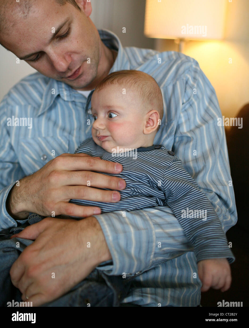FATHER & INFANT Stock Photo - Alamy