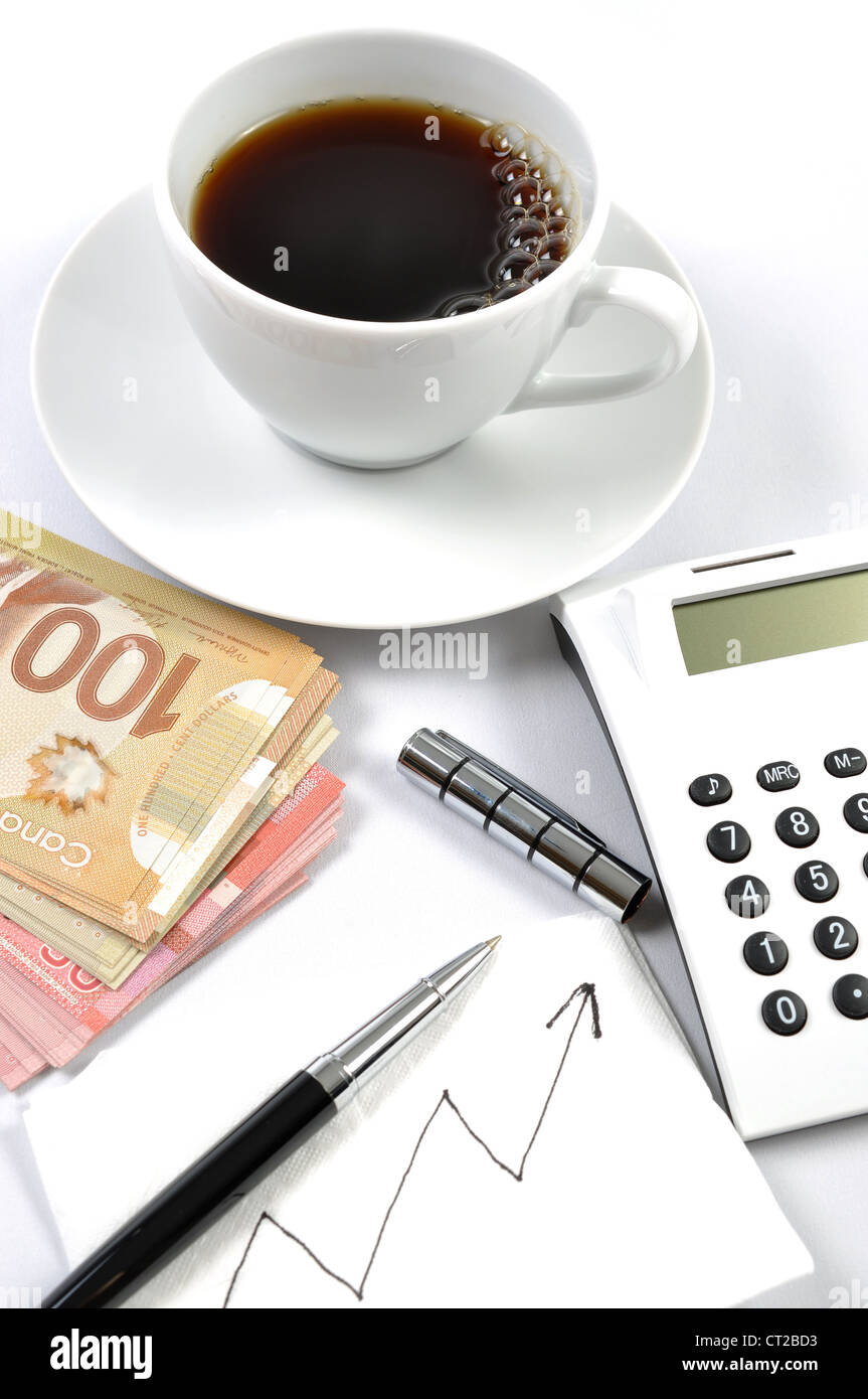 Drawing business finance graphs Stock Photo - Alamy
