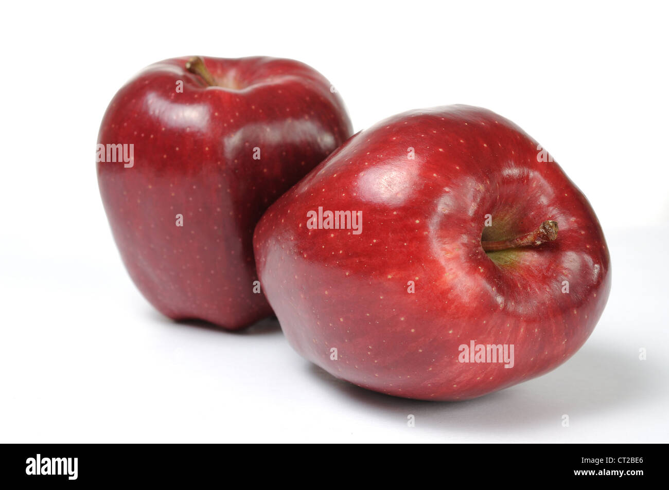 Two red apple Stock Photo - Alamy