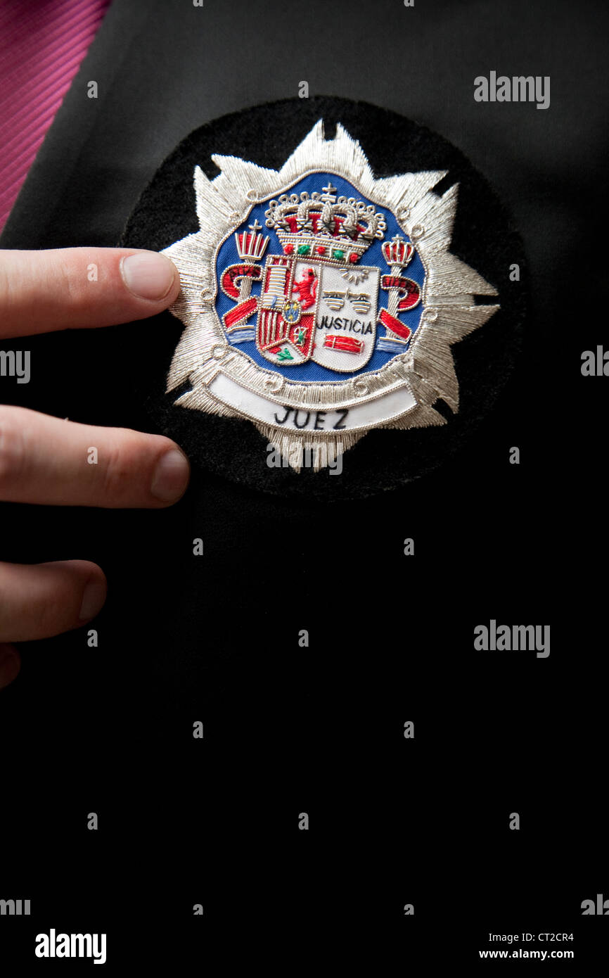 Spanish judges badge Stock Photo - Alamy