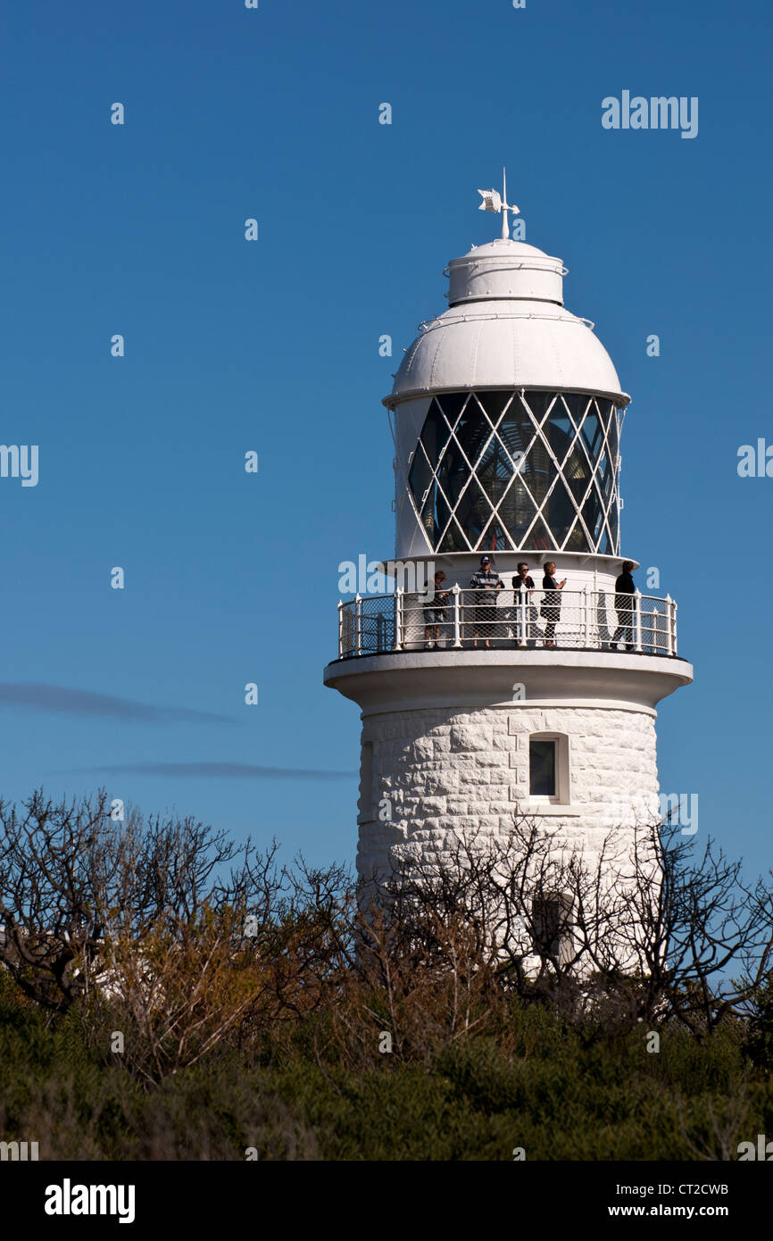Tourists at Cape Naturaliste lighthouse, Western Australia Stock Photo ...