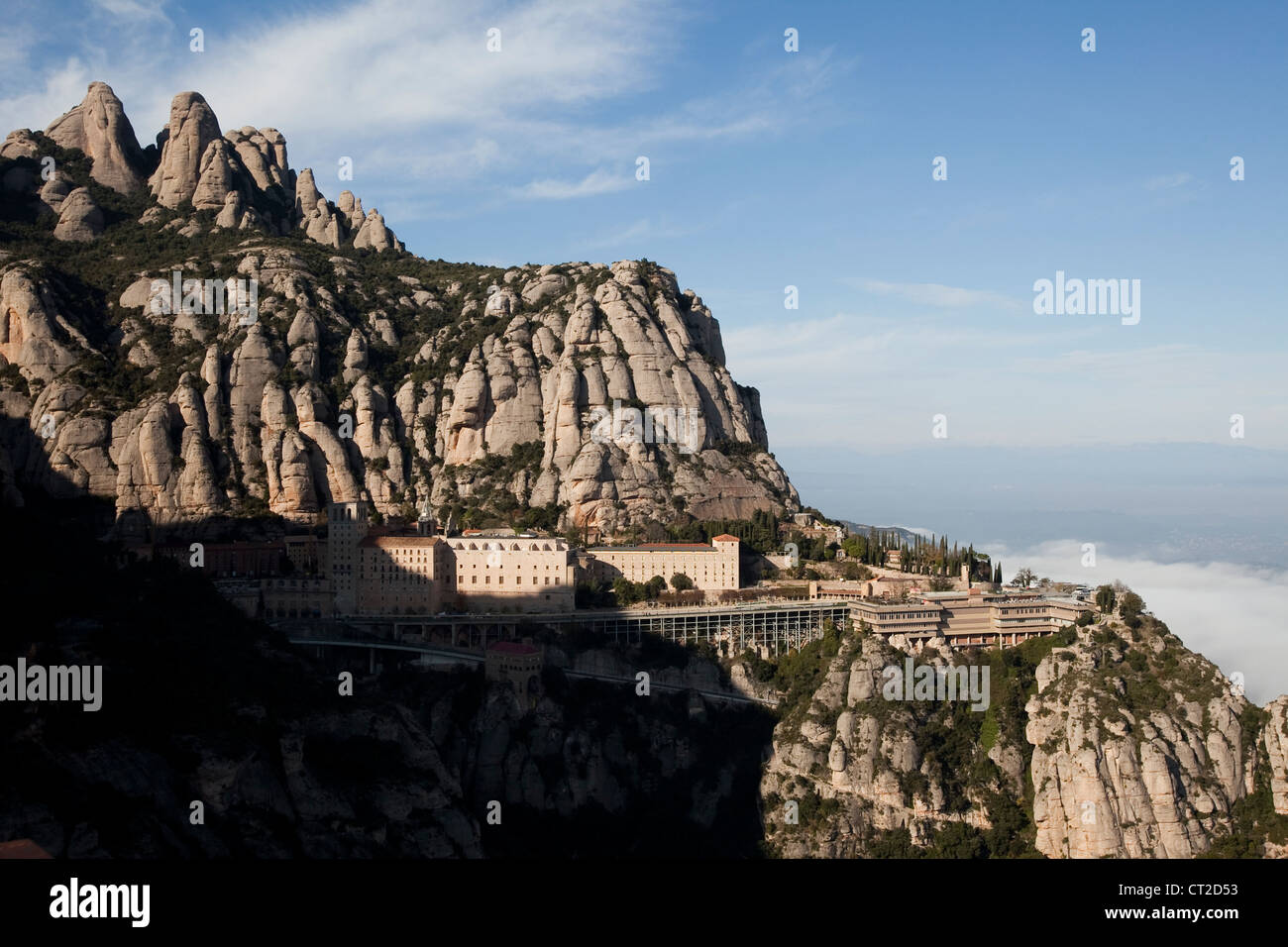 View of Montserrat mountain in Catalonia. A symbol of catalanism Stock ...