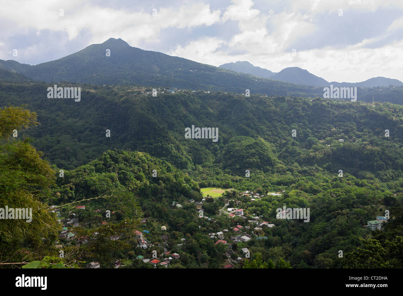 Landscape close to Roseau, Caribbean, Dominica Stock Photo - Alamy