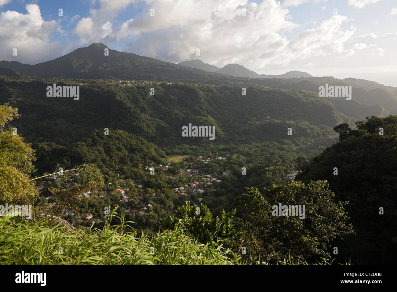 Landscape close to Roseau, Caribbean, Dominica Stock Photo - Alamy