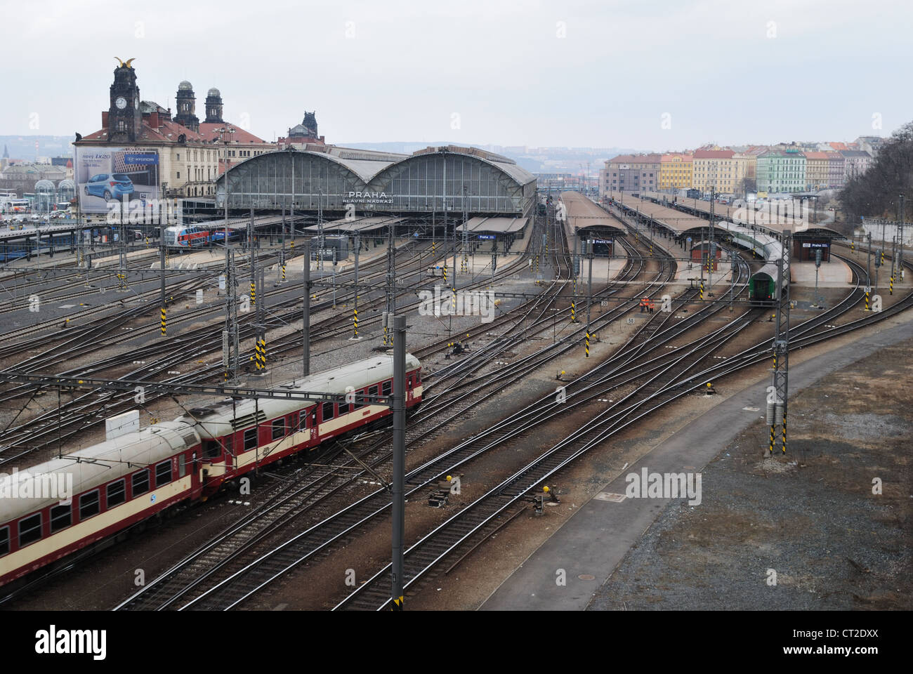 Prague main railway station (Praha Hlavni Nadrazi), Prague, Czech ...