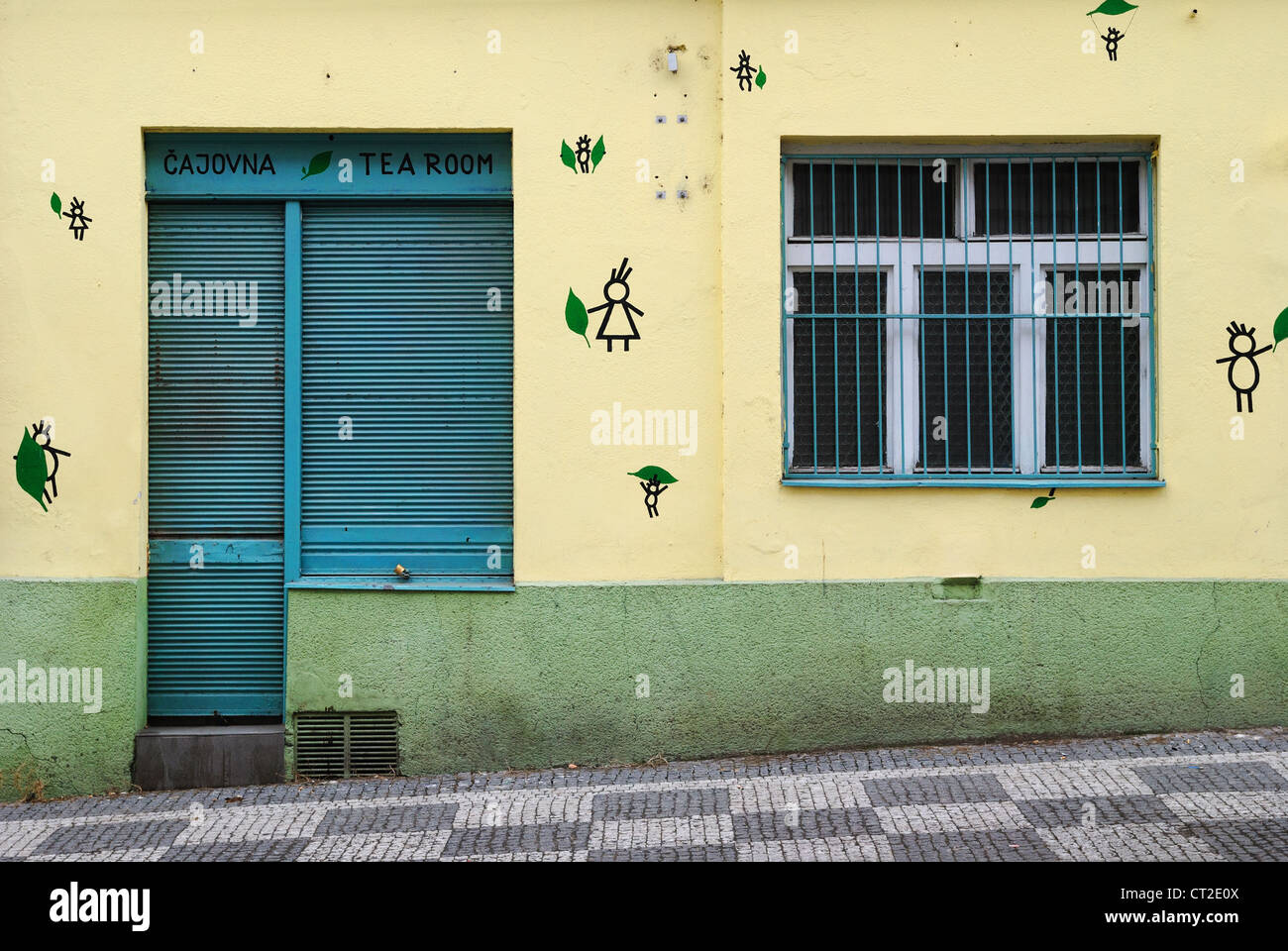 Tea Room exterior, Prague, Czech Republic - Mar 2011 Stock Photo - Alamy