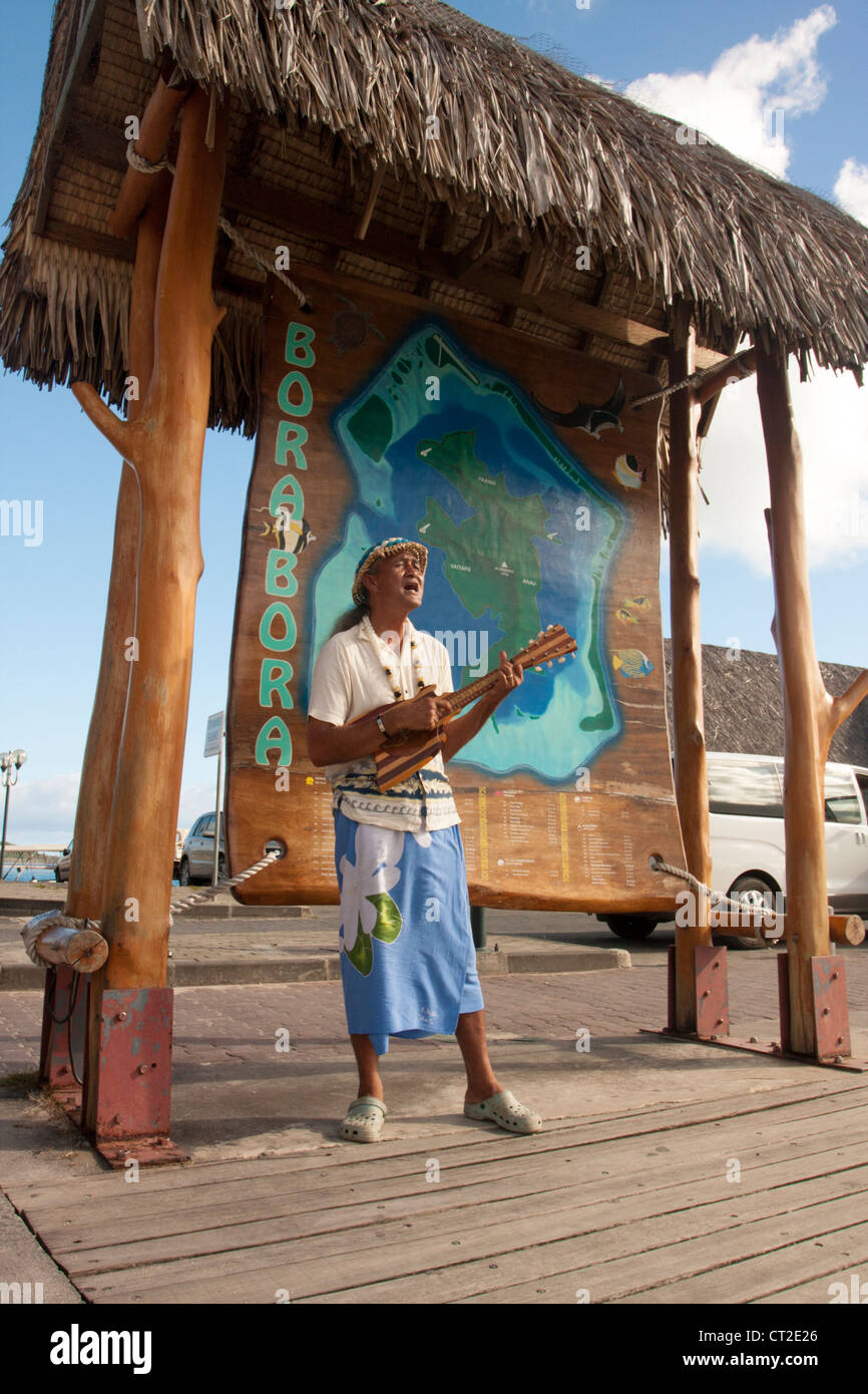French Polynesia, Bora Bora music Stock Photo - Alamy