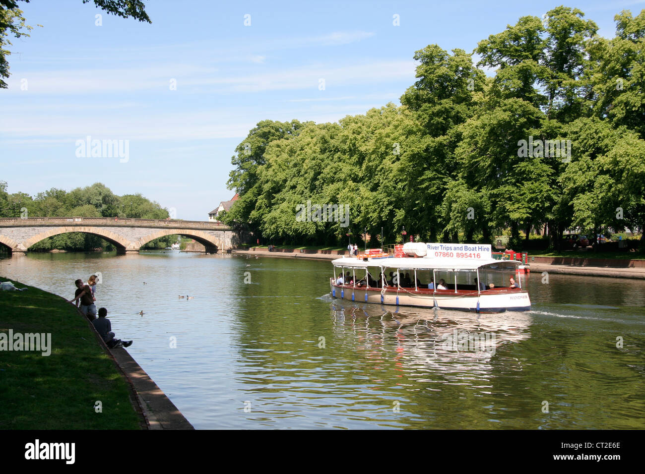 River Avon Evesham Worcestershire England UK Stock Photo - Alamy