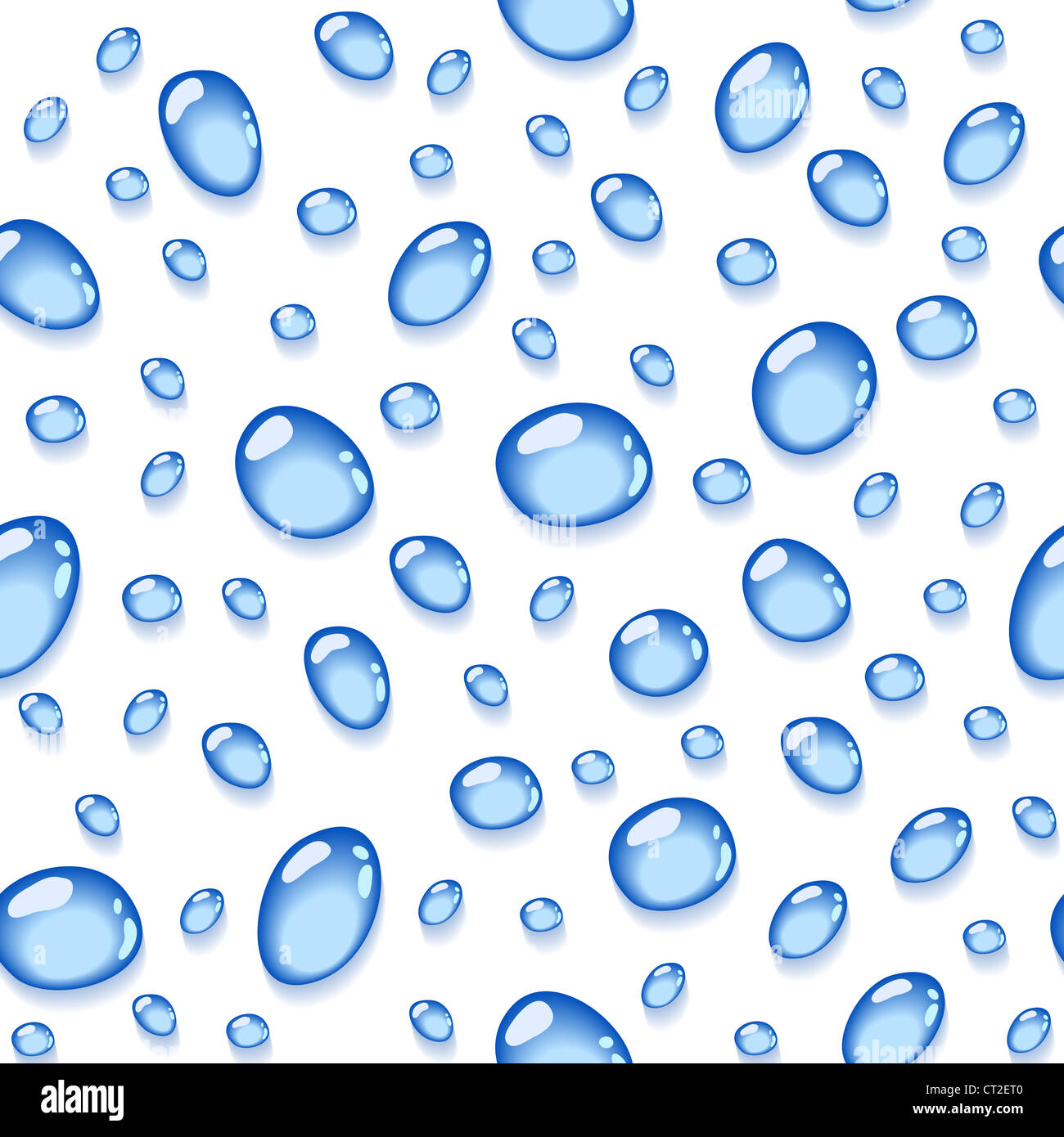 Seamless background with water drops. Vector illustration Stock Photo ...