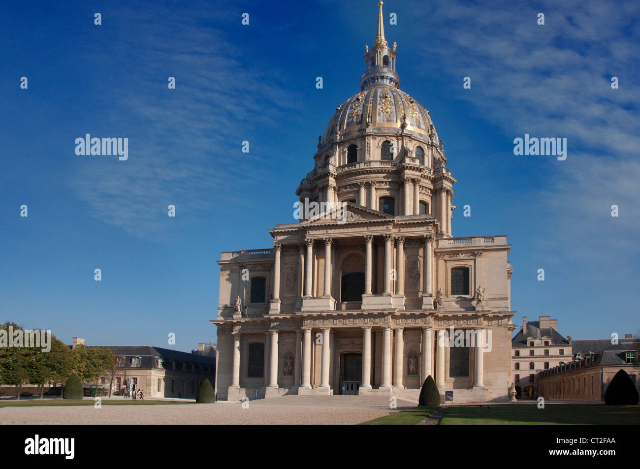 Les Invalides, Paris, France. Dome church, home of Napoleon's tomb ...