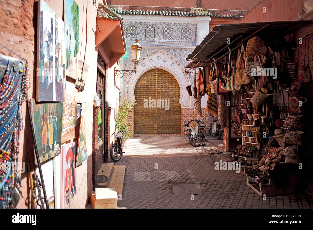 street scene in the medina of marrakech Stock Photo - Alamy