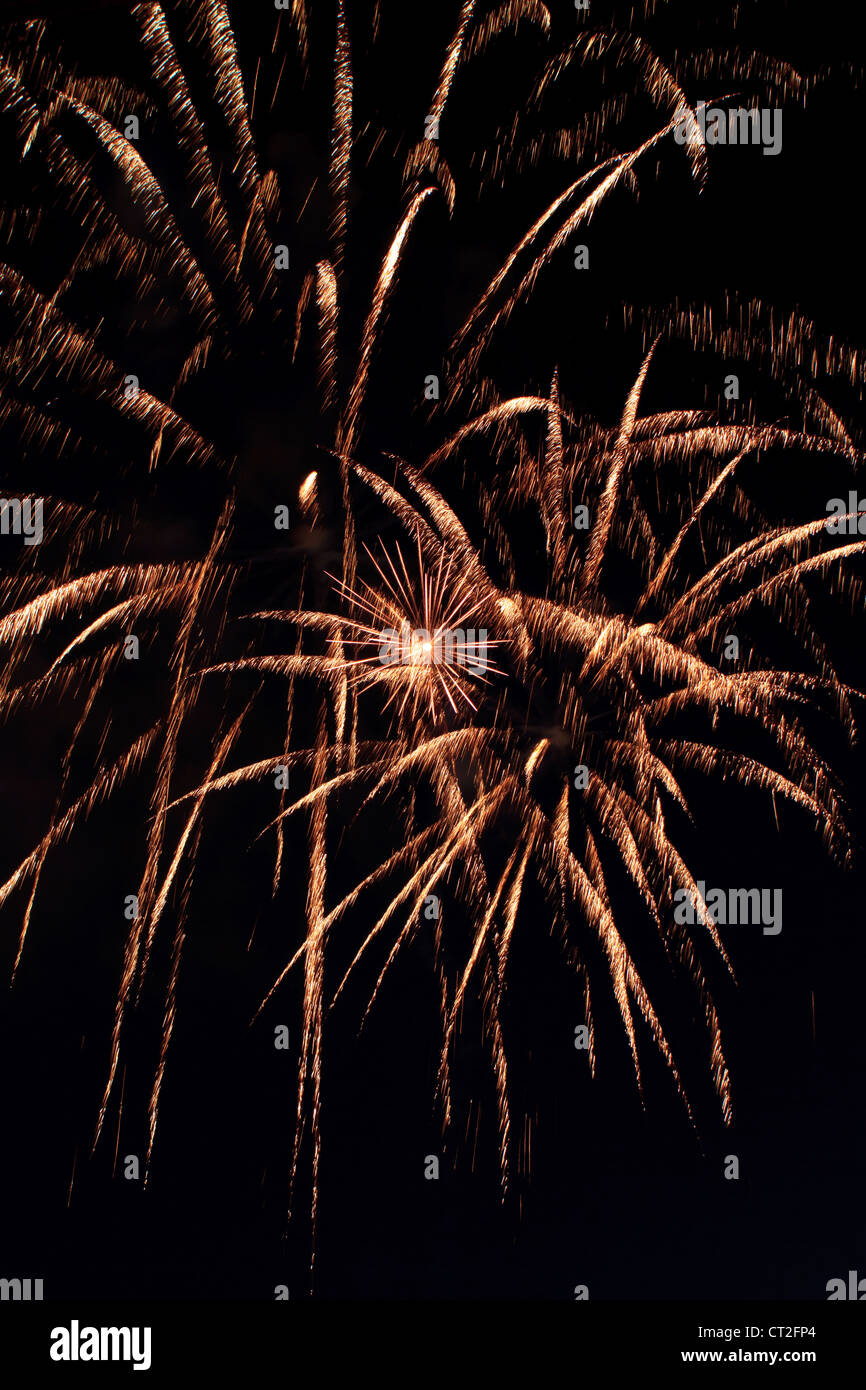 Explosion of fireworks Stock Photo - Alamy
