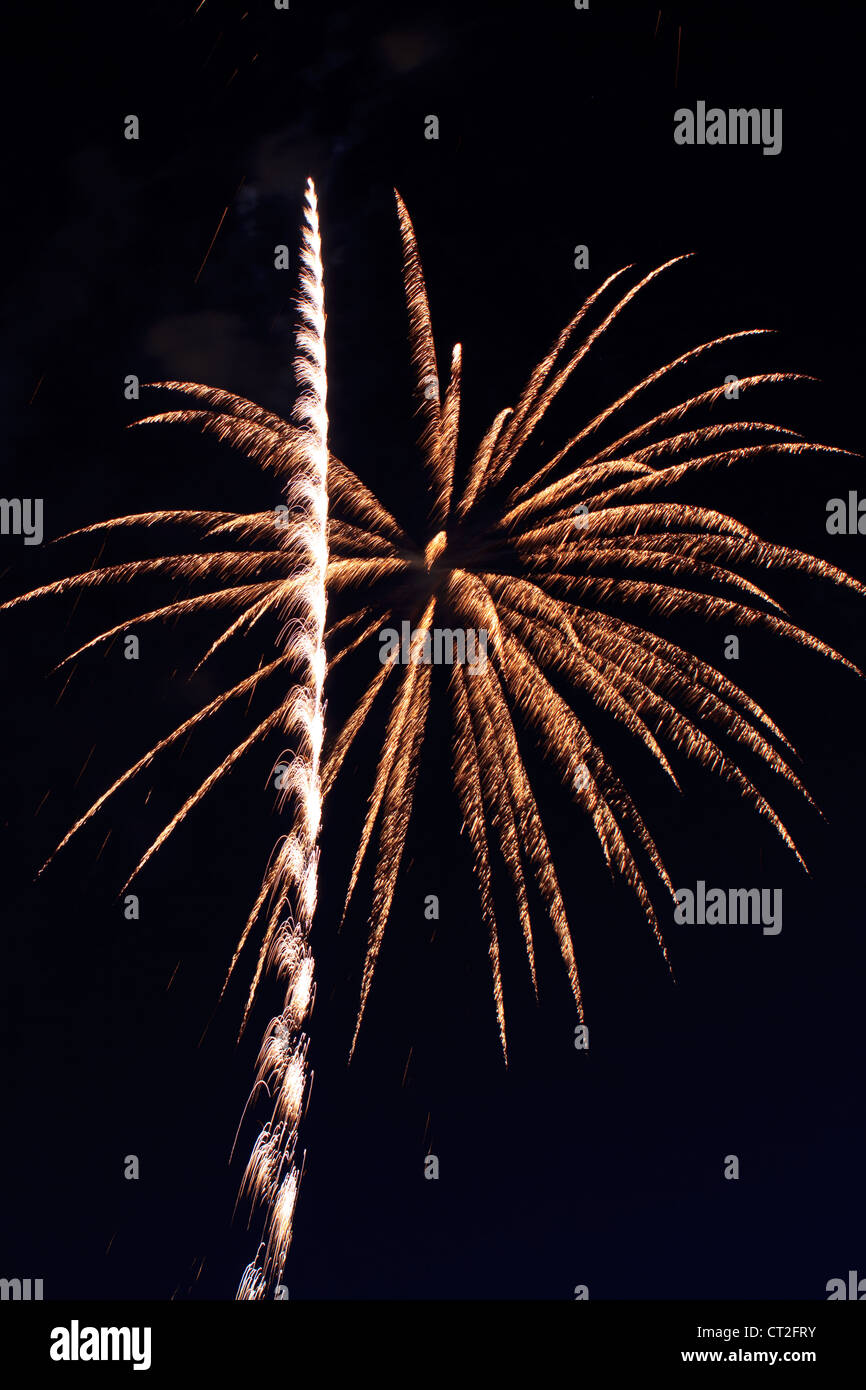 Explosion of fireworks Stock Photo - Alamy