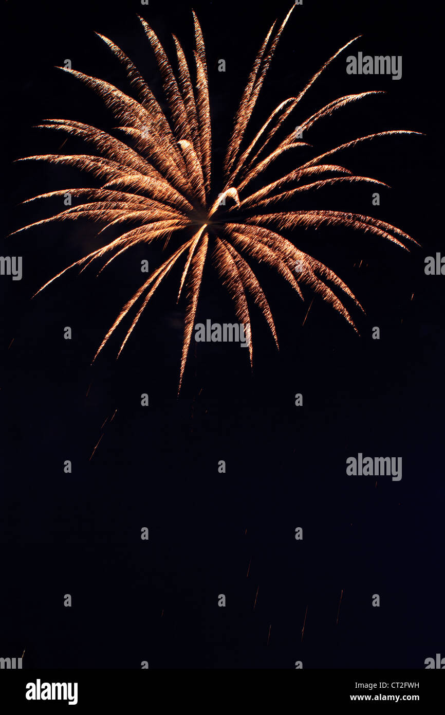 Explosion of fireworks Stock Photo - Alamy