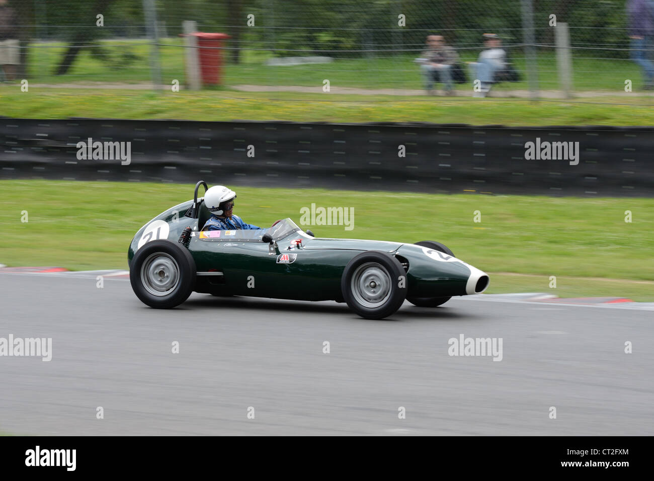 classic front engined race car at brands hatch london Stock Photo - Alamy