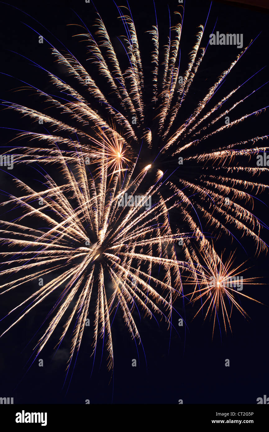 Explosion of fireworks Stock Photo - Alamy