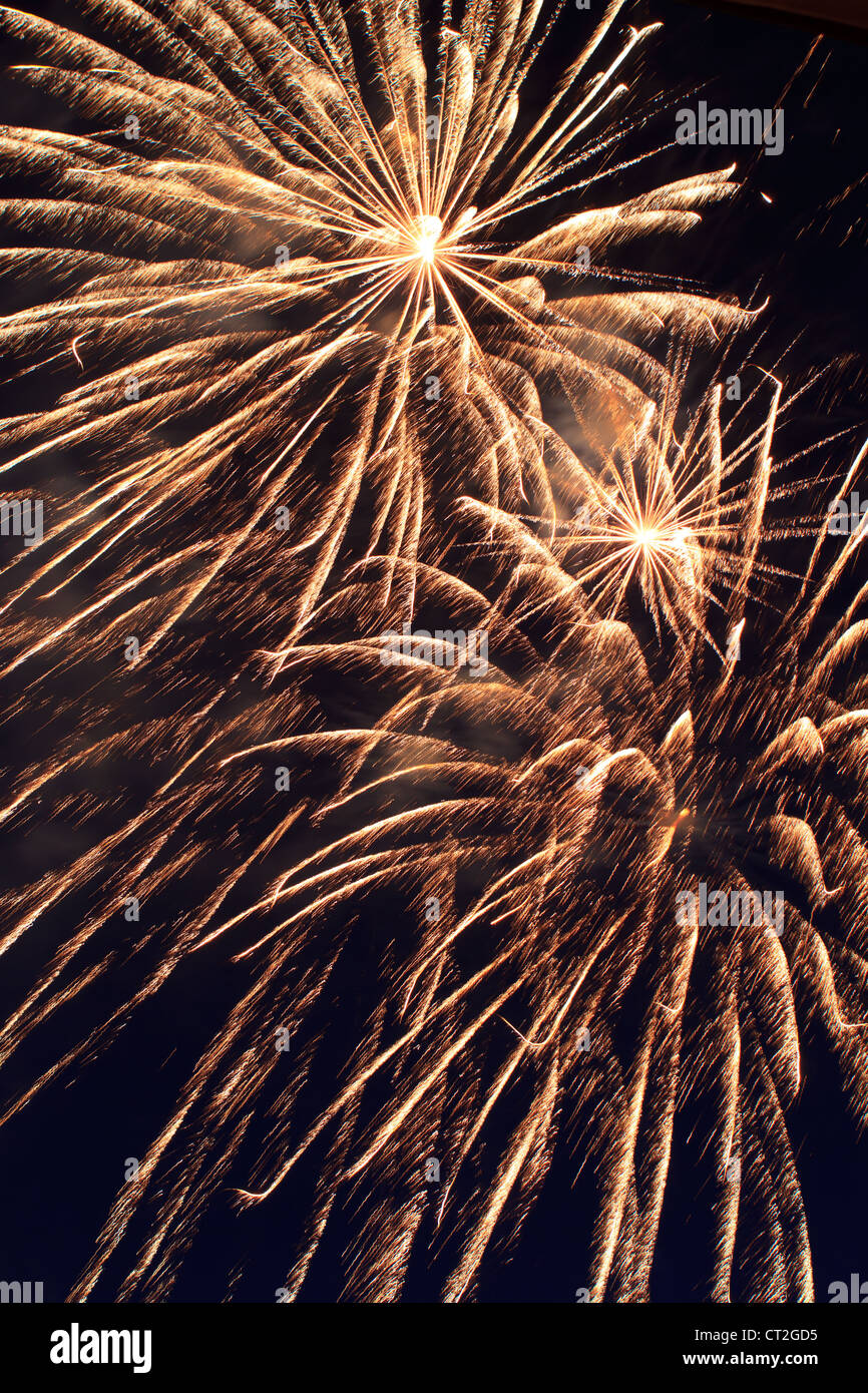Explosion of fireworks Stock Photo - Alamy