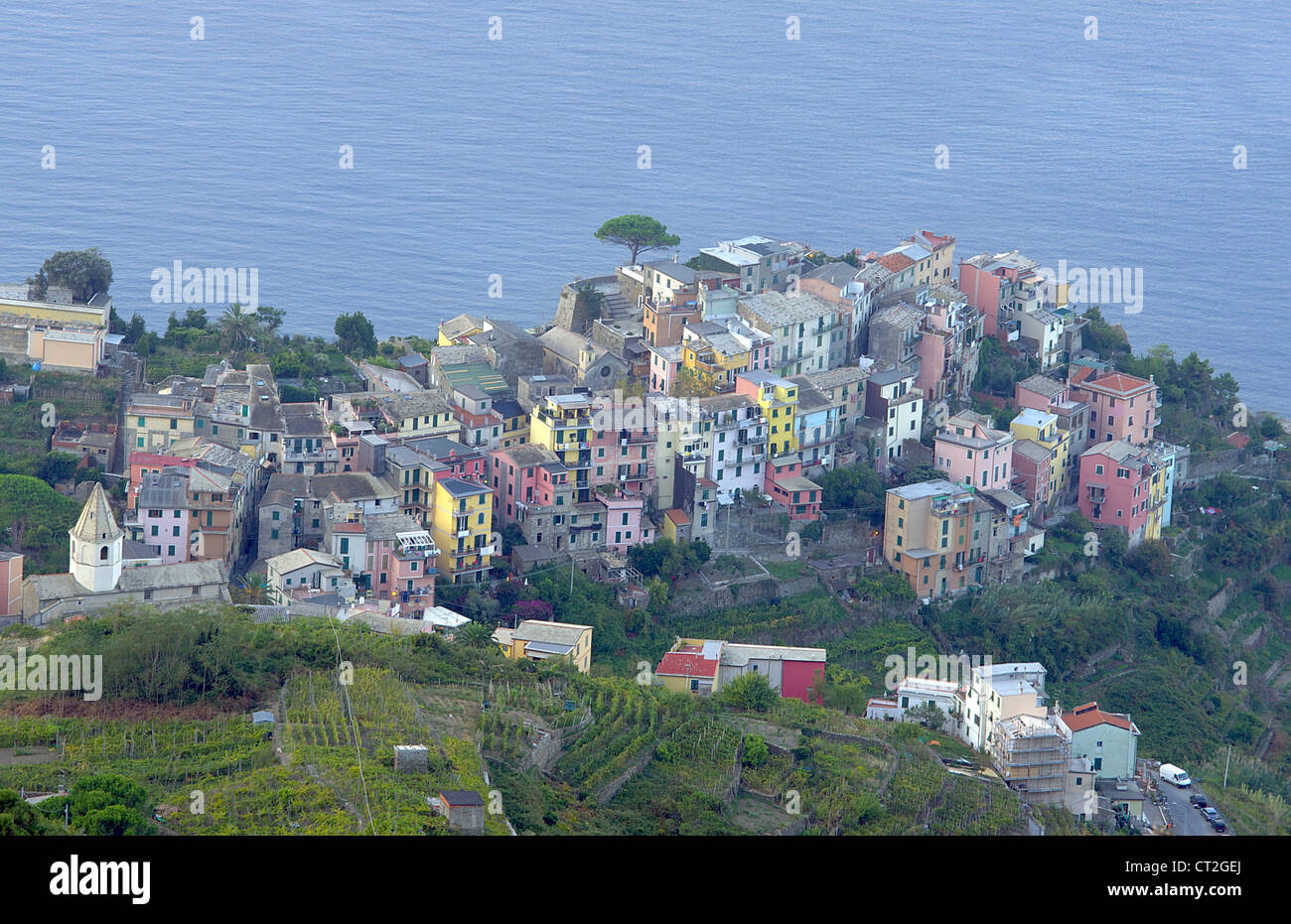 Village of Corniglia in Cinque Terre, Italy Stock Photo - Alamy