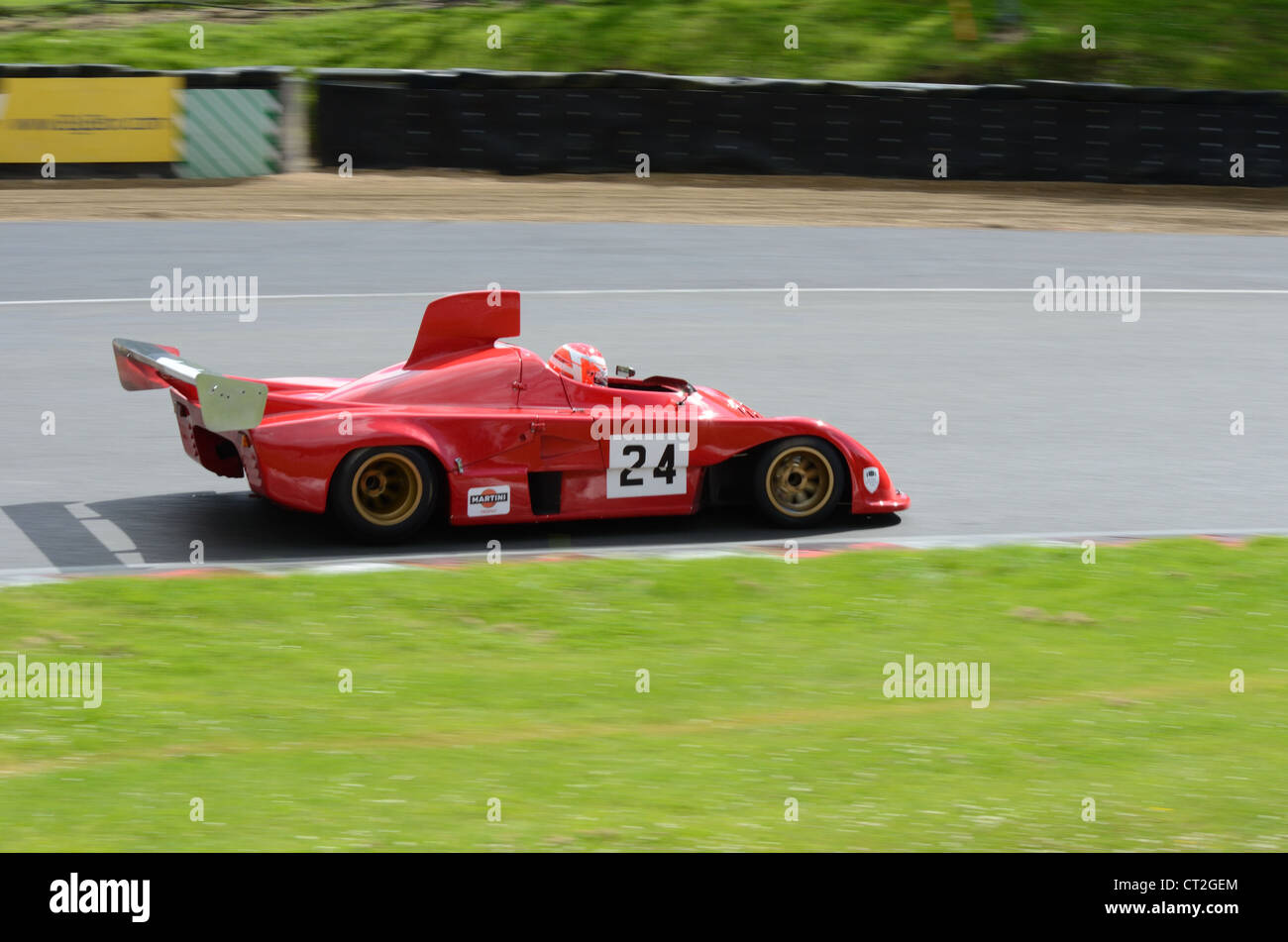 classic red race car Stock Photo - Alamy