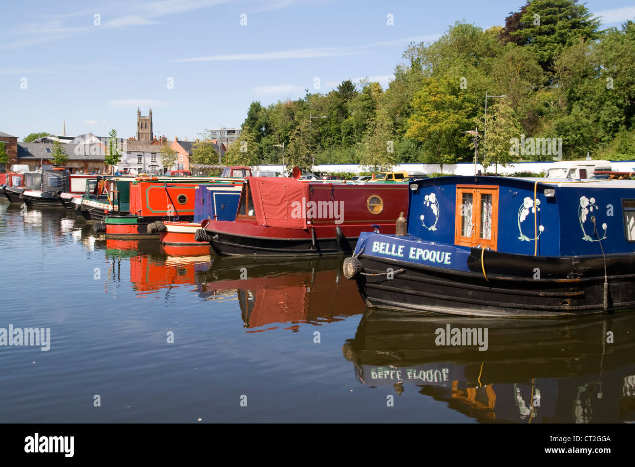 Diglis Canal Basin Worcester Worcestershire England UK Stock Photo - Alamy