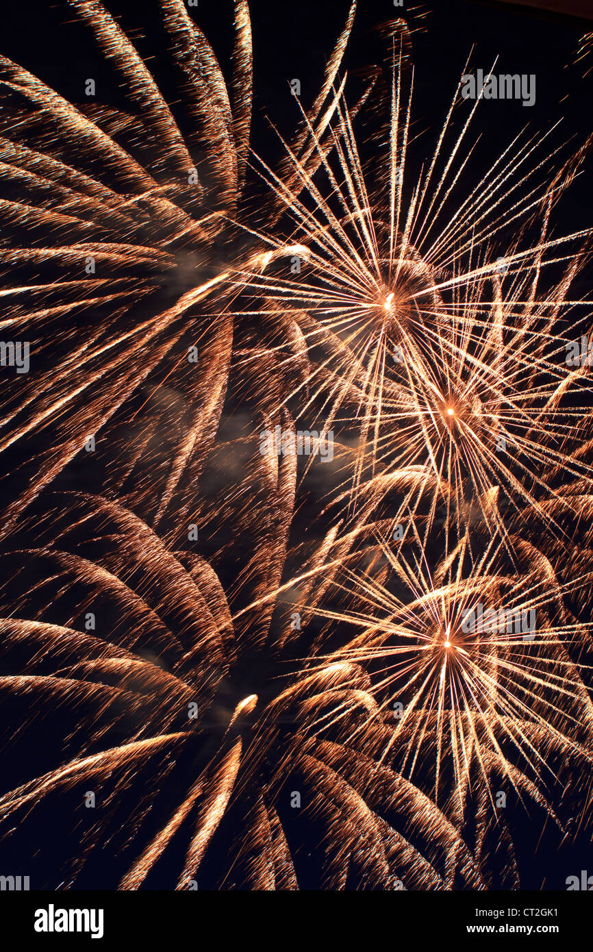 Explosion of fireworks Stock Photo - Alamy