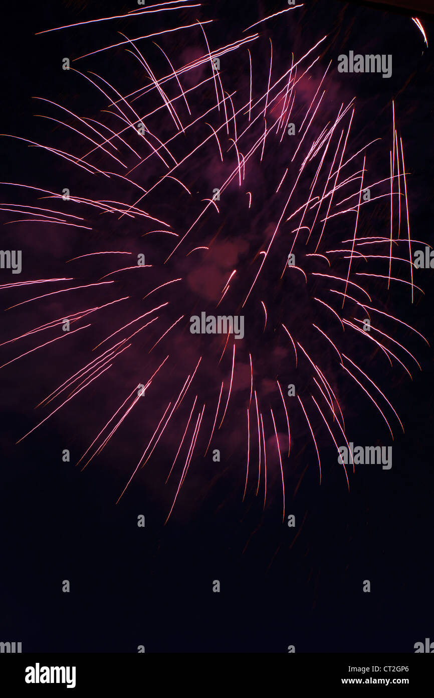 Explosion of fireworks Stock Photo - Alamy