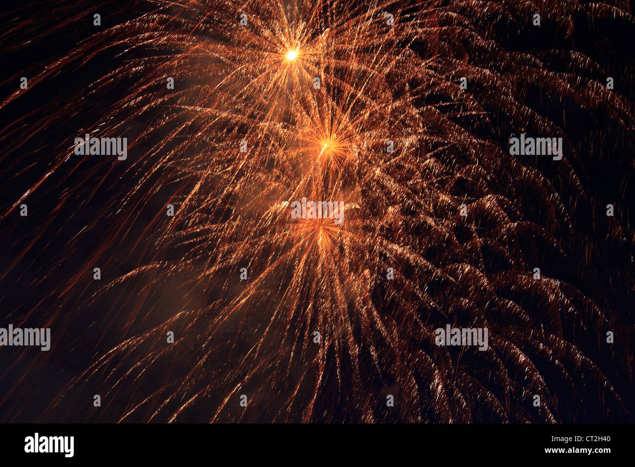 Explosion of fireworks Stock Photo - Alamy