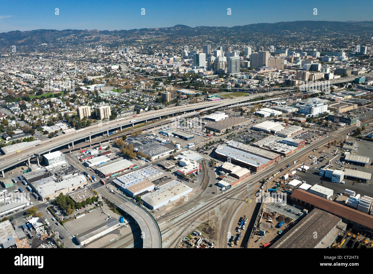 The Oakland City and the Downtown Stock Photo - Alamy